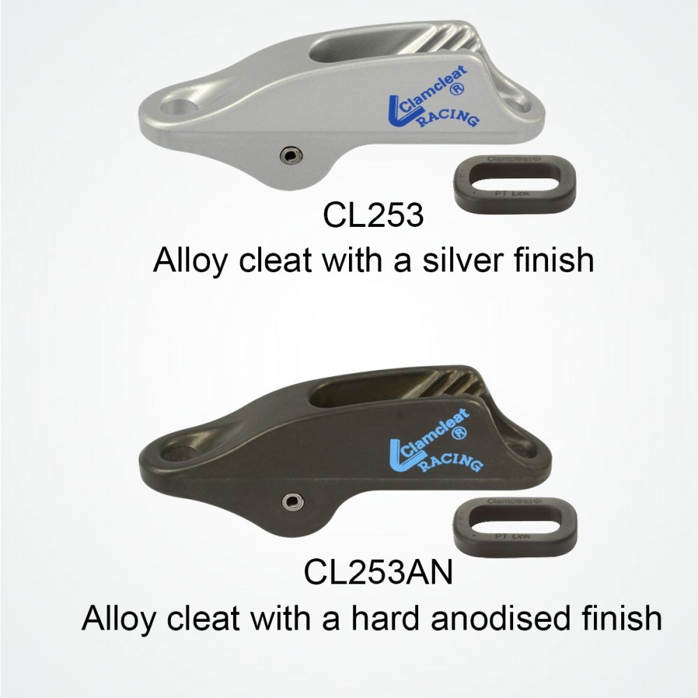 Clamcleat® CL253 Trapeze & Vang Cleat, for 4-8mm (5/32-5/16") rope