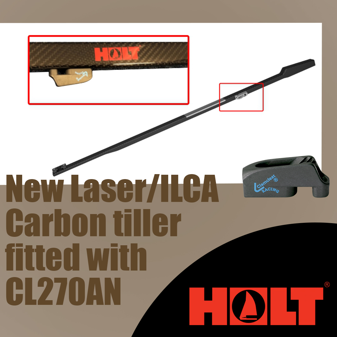 New Laser/ILCA carbon tiller fitted with CL270AN