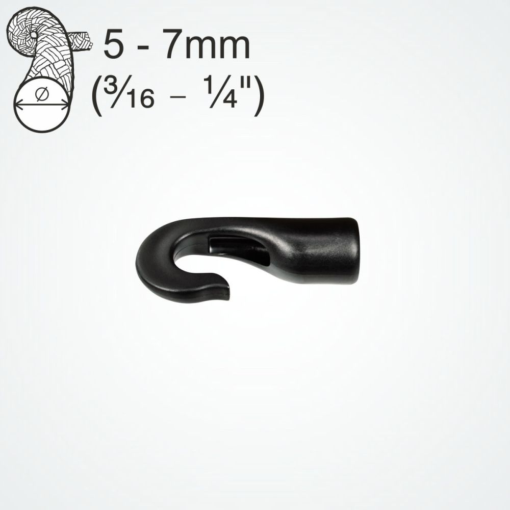 PT404 Hook For 5-7mm Shockcord (3/16-9/32")Rope |Clamcleat®
